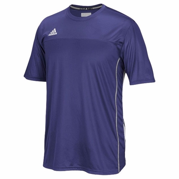 adidas | Shirts | New Mens Adidas Utility Short Sleeve Jersey Purple ...